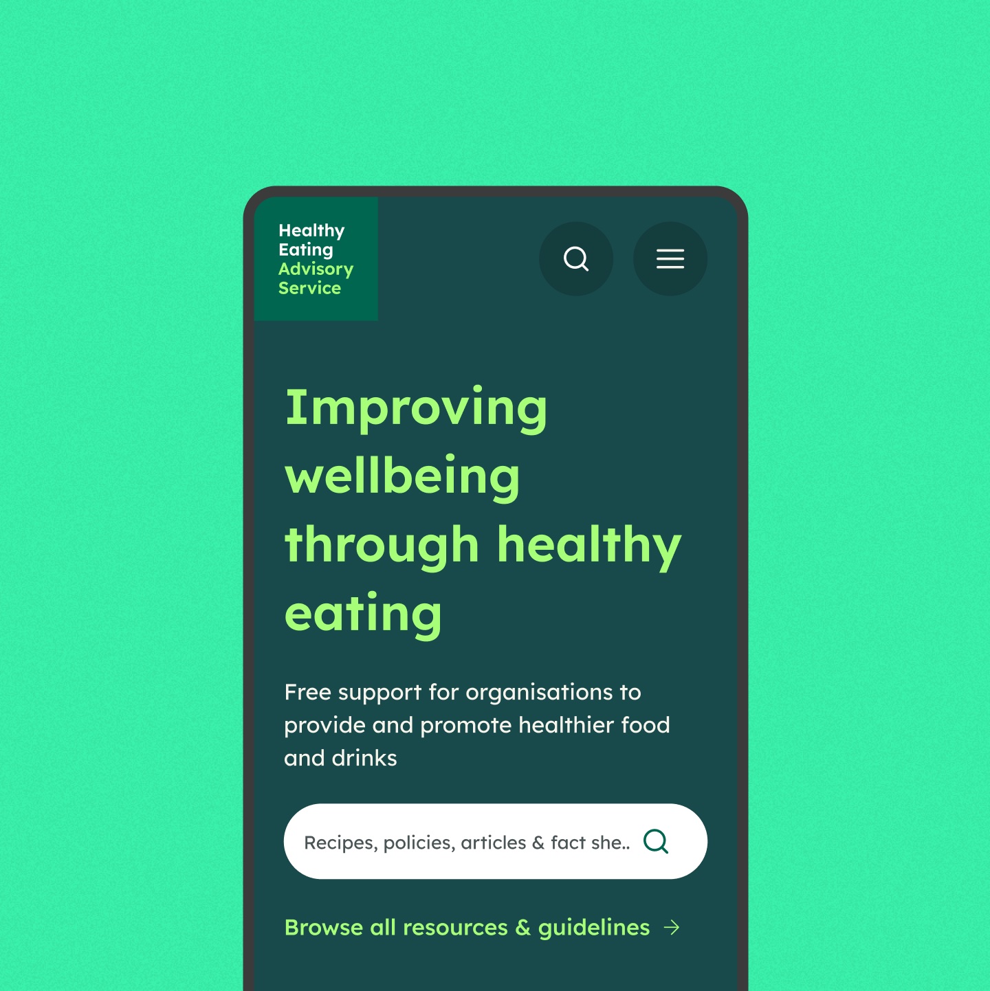 Healthy Eating Advisory Service - Sod